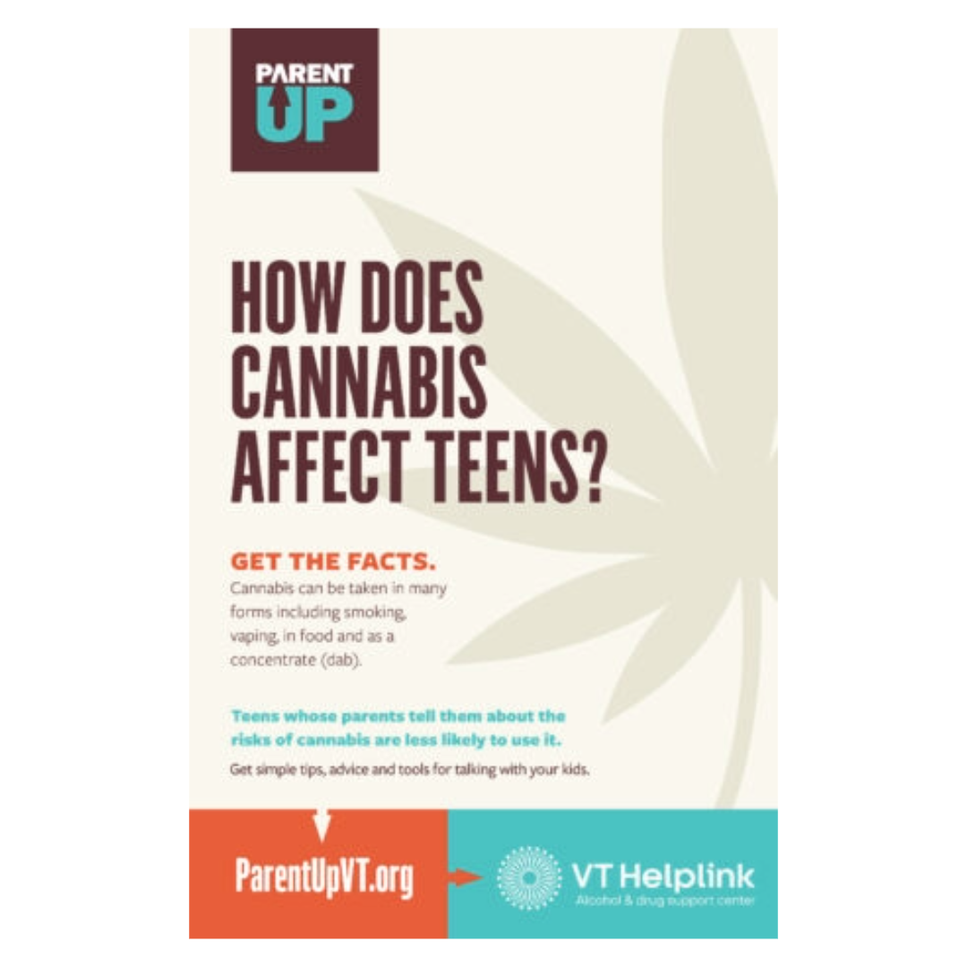 vadic.vthelplink.org: Parent Up Cannabis Poster